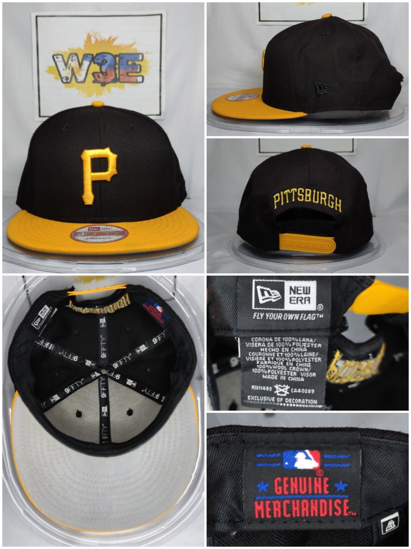 PITTSBURGH PIRATES TWO TONE BLACK AND YELLOW OLD RELEASE SNAPBACK ...
