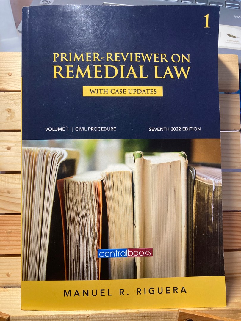 Primer Reviewer on Remedial Law (2022) Manuel Riguera, Hobbies & Toys ...