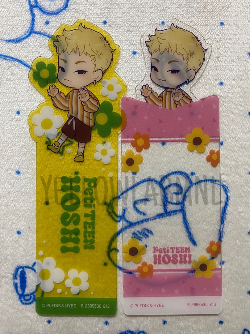 SEVENTEEN PetiTEEN Bandai Official Hoshi Bookmark Set, Hobbies & Toys ...