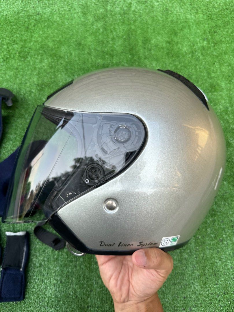 Shoei Jforce Silver, Hobbies & Toys, Collectibles & Memorabilia ...