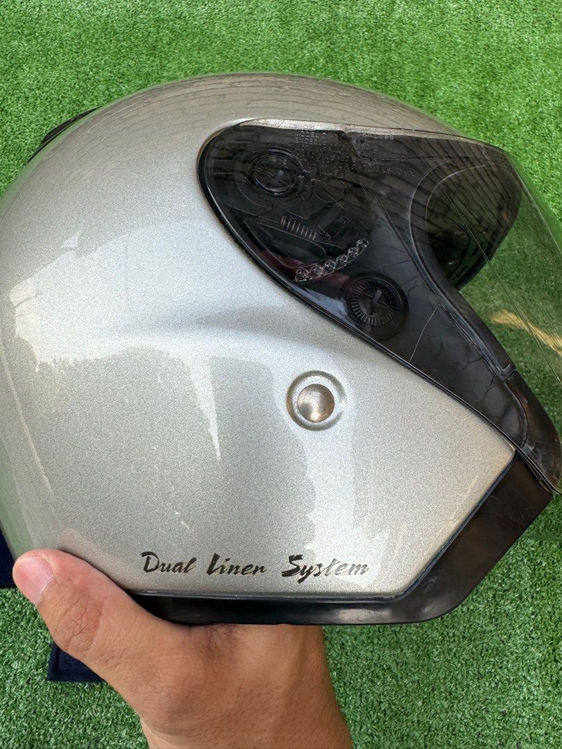 Shoei Jforce Silver, Hobbies & Toys, Collectibles & Memorabilia ...