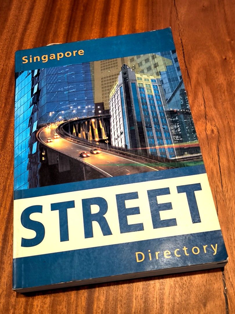 Singapore Street Directory Book Year 1995 18th Edition Map, Hobbies ...