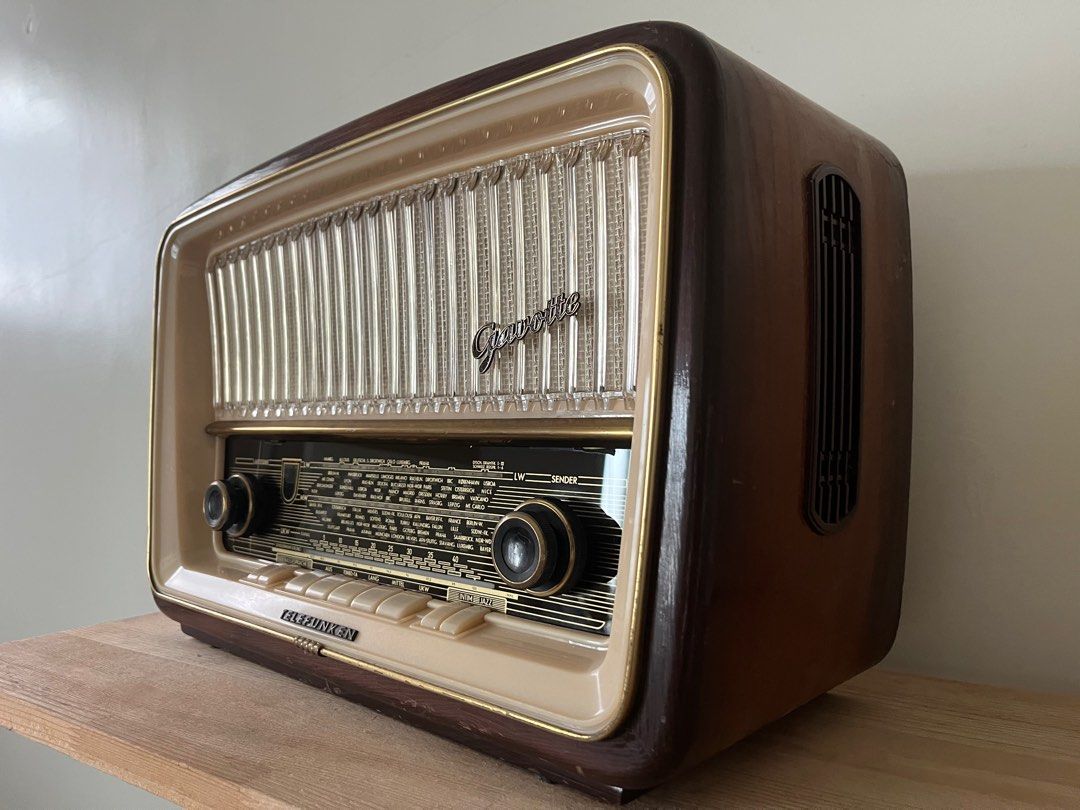 Telefunken gavotte 8 真空管 收音機 音響享優惠請聊聊, 耳機及錄音音訊設備, 其他音響配件及設備在旋轉拍賣