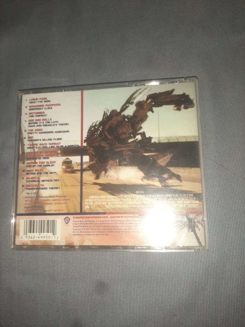 Transformers 1 OST CD, Hobbies & Toys, Music & Media, CDs & DVDs on ...