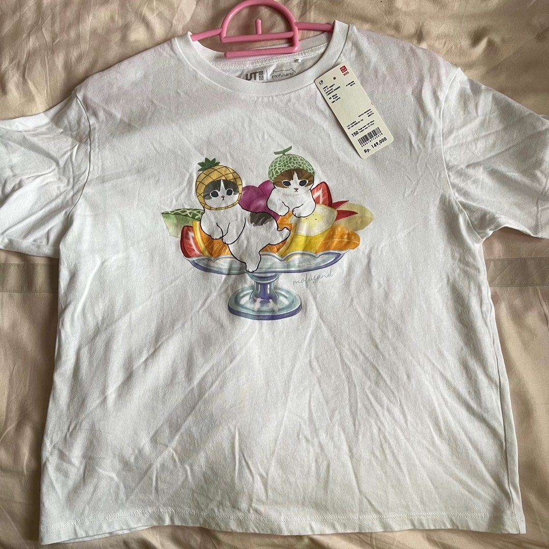 Uniqlo x Mofusand BNWT, Fesyen Wanita, Pakaian Wanita, Atasan di Carousell