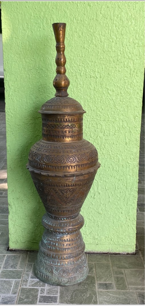 Vintage Brass Gadur Vase from Mindanao, Furniture & Home Living, Home ...