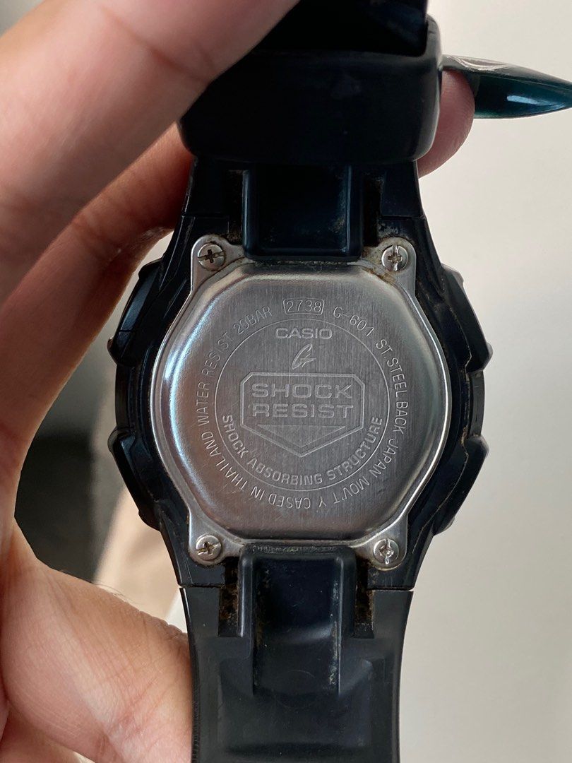 Vintage G-shock G-601 Cockpit Series CASIO Black Watch, Men's Fashion ...