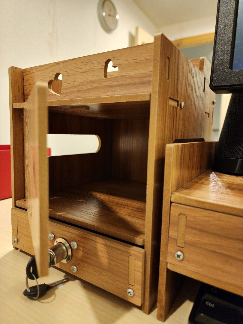 Wooden PC/Laptop Rack + Table Organizer Set, Furniture & Home Living ...
