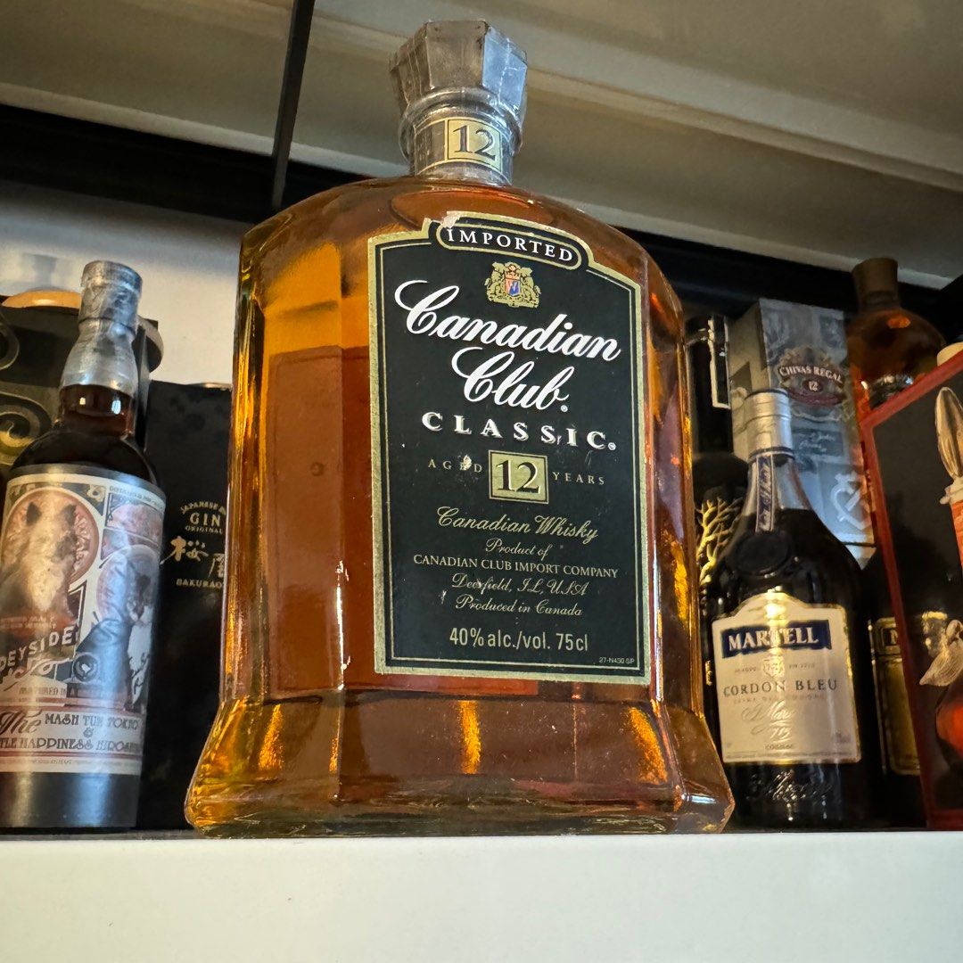 1990s Canadian Club Classic 12 Years 75cl, Hobbies & Toys, Memorabilia ...