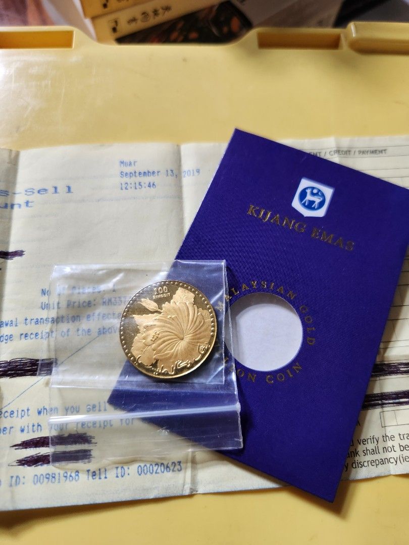 2012 Malaysia 100 Ringgit Kijang Emas 1/2 Oz 999.9 Gold Coin, Hobbies ...