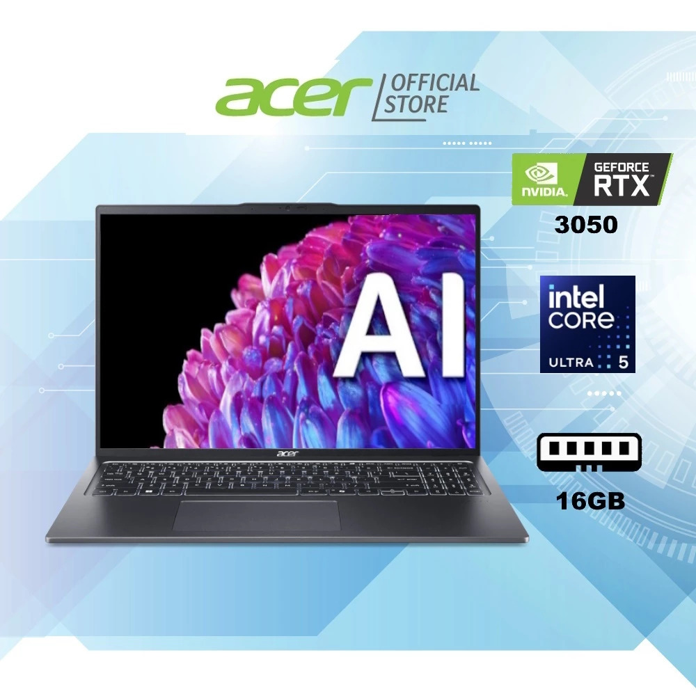 [2024 New AI PC][Intel Core Ultra 5][NVIDIA RTX 3050 Graphics] Acer ...