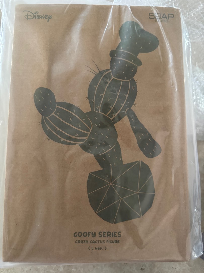 現貨(搪膠) 迪士尼 高飛 瘋狂仙人掌 L碼 Disney Goofy Series - Crazy Cactus Figure, 興趣及遊戲 ...