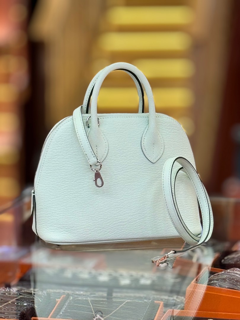 全新 Hermes mini bolide 0s 氣泡綠 山羊皮 好仙氣 現貨, 名牌, 手袋及銀包 - Carousell