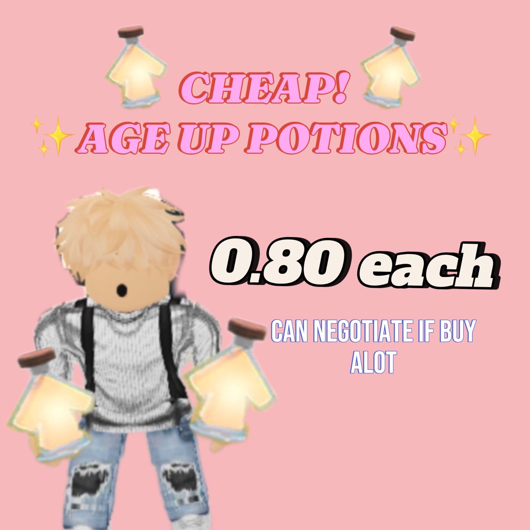 AGE UP POTION ADOPT ME !, Video Gaming, Gaming Accessories, In-Game ...