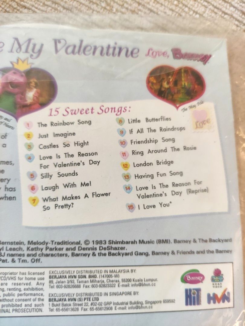 Barney Original VCD, Babies & Kids, Infant Playtime on Carousell