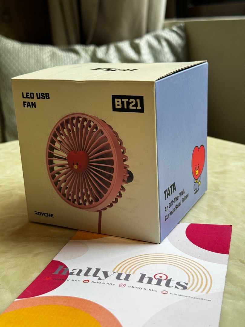 BT21 Tata LED Fan, Hobbies & Toys, Memorabilia & Collectibles, K-Wave ...