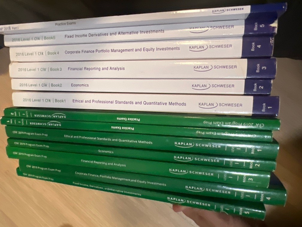 CFA Level 1 Kaplan Notes, 興趣及遊戲, 書本 & 文具, 教科書 - Carousell