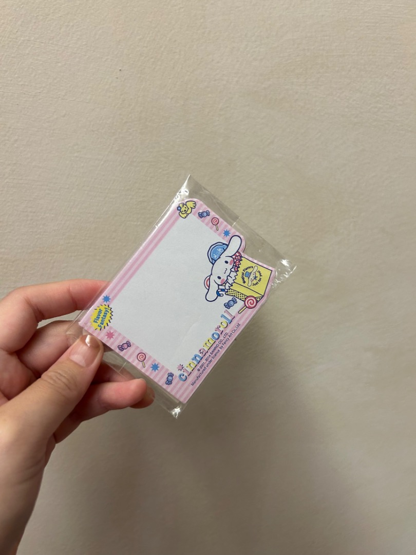 Cinnamoroll notepad note sheet post it reminder, Everything Else on ...