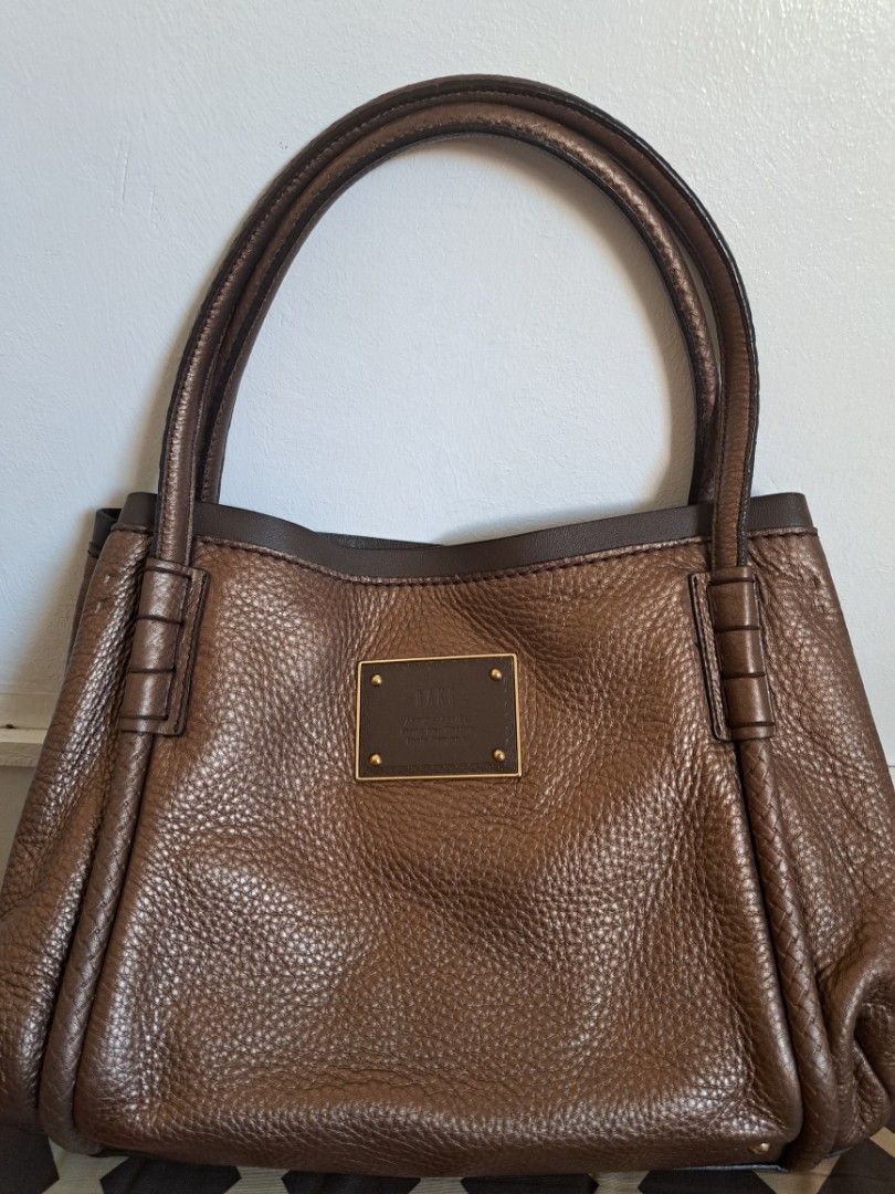 DAKS Brown leather shoulder bag, Women's Fashion, Bags & Wallets ...