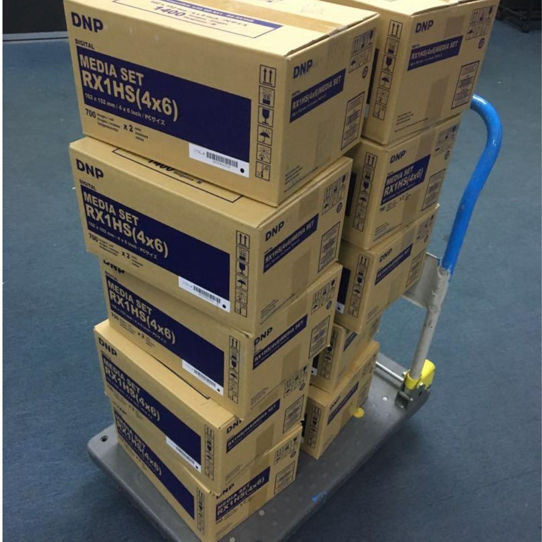 DNP paper 4x6 RX1HS Premium Photo Printing Media Set (2Roll + 2Ribbons ...