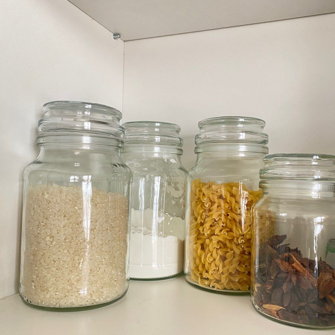 Empty Glass Jars, Furniture & Home Living, Kitchenware & Tableware ...