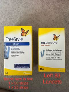 NIPRO Premier Blood Glucose Test Strip (NEW) + Safety Lancet (Opened ...