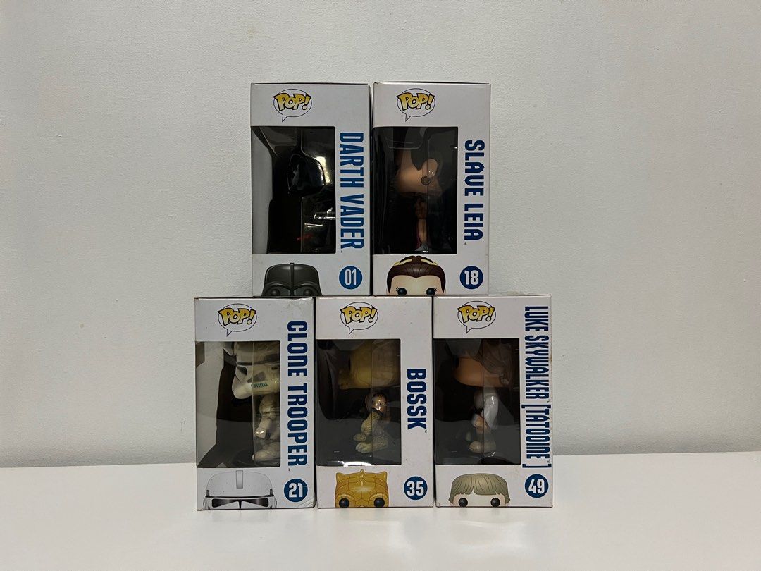 Funko Pop Star Wars Darth Vader / Slave Leia / Clonetrooper, Hobbies ...