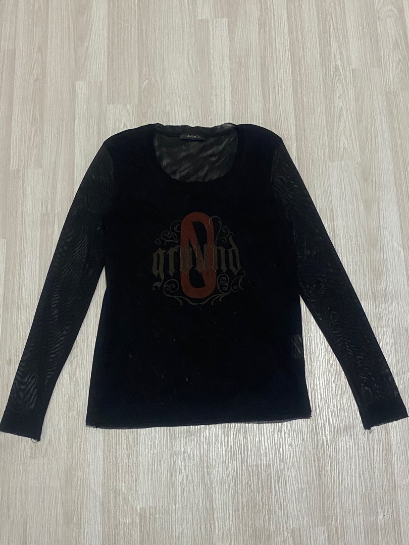 Ground Zero Japan y2k mesh graphic top gothic grunge alt acubi goth ...