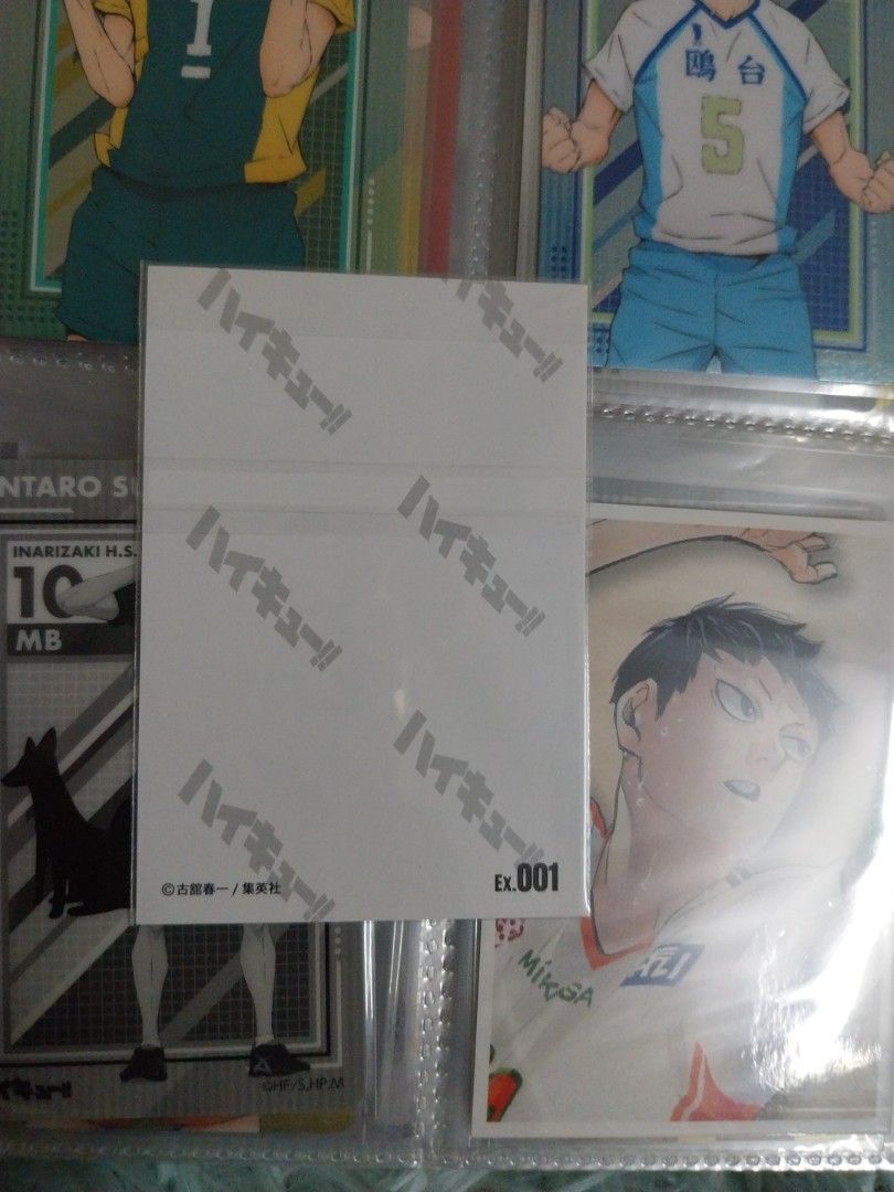 Haikyuu character card snap photo extra pack vol 1 anime haikyu ...