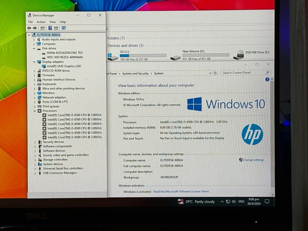 HP EliteDesk SFF Business Office WFH School Students HBL Essential ...