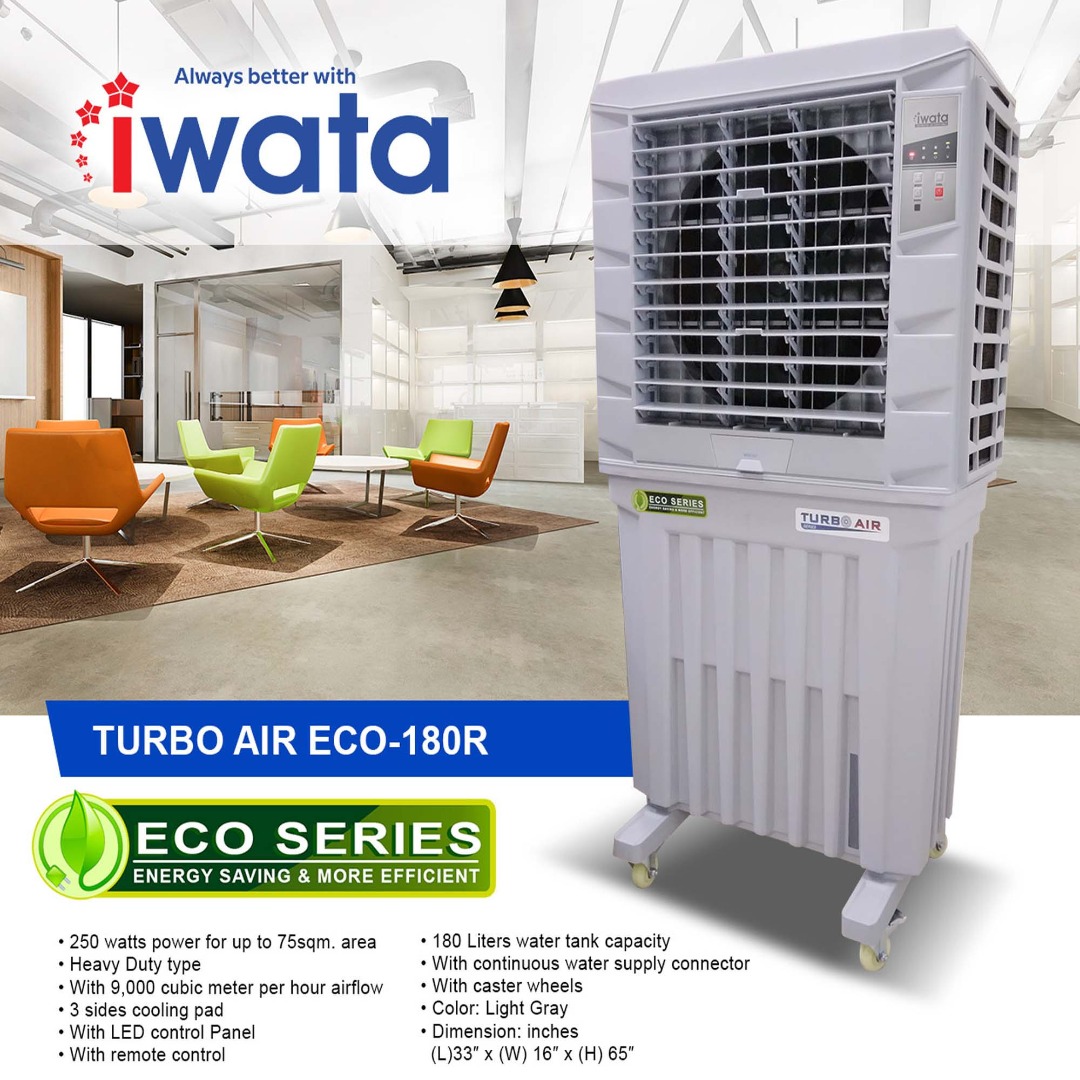 Iwata Turbo Air Eco-180r, Furniture & Home Living, Lighting & Fans ...