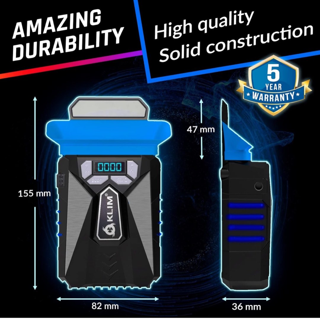 KLIM Cool Laptop Cooler Fan - Innovative Portable Cooling Design With ...