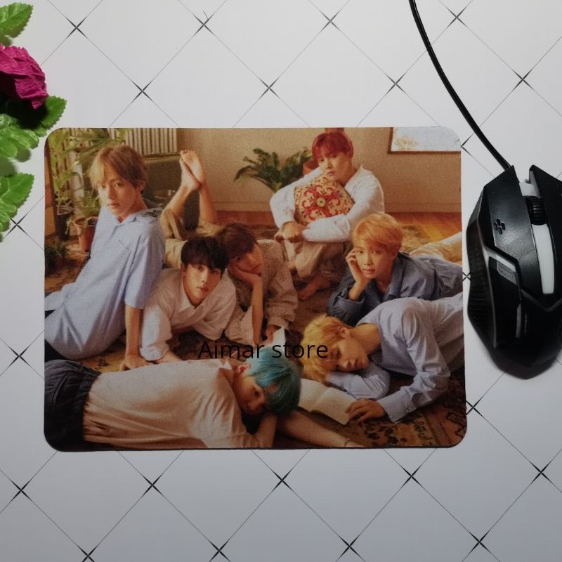 Kpop bts mouse pad, Computers & Tech, Parts & Accessories, Mouse ...