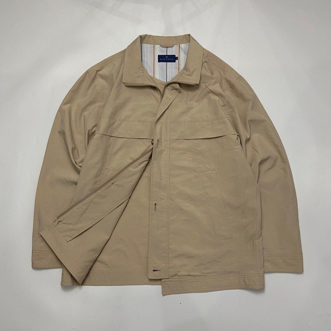 Macchio Vintage Casual Jacket with Hidden Pocket, Fesyen Pria, Pakaian ...