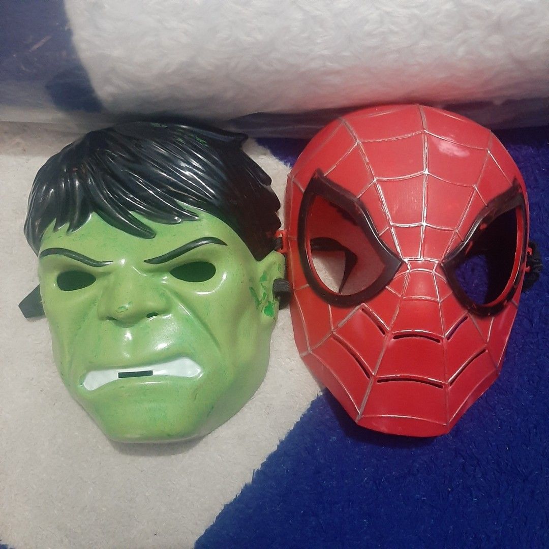 Mainan / dikoleksi topeng avengers spiderman & hulk marvel. Bisa ...