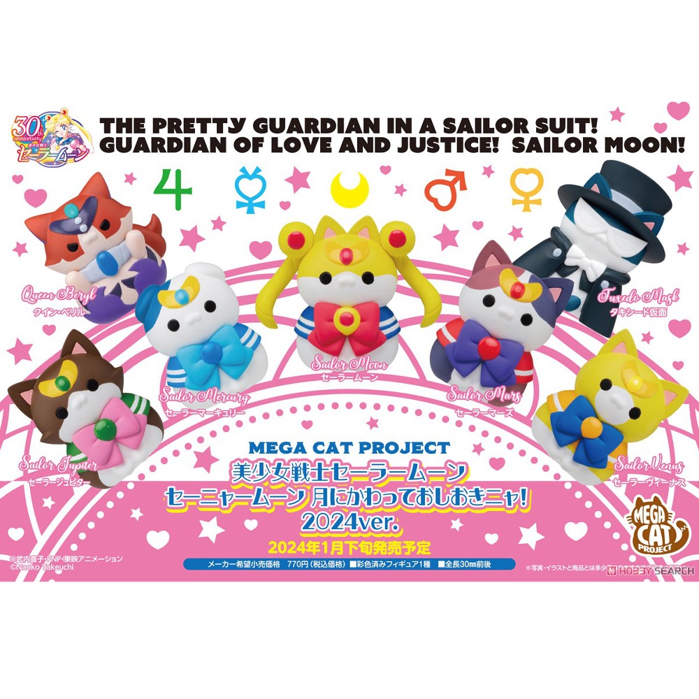 Mega Cat Project Sailor Moon: Sainya Moon - In the Name of the Meoown! 2024 Ver., Hobbies & Toys ...