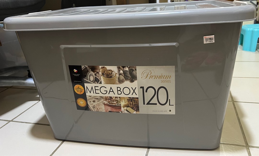 Megabox 120L storage container, Furniture & Home Living, Home ...