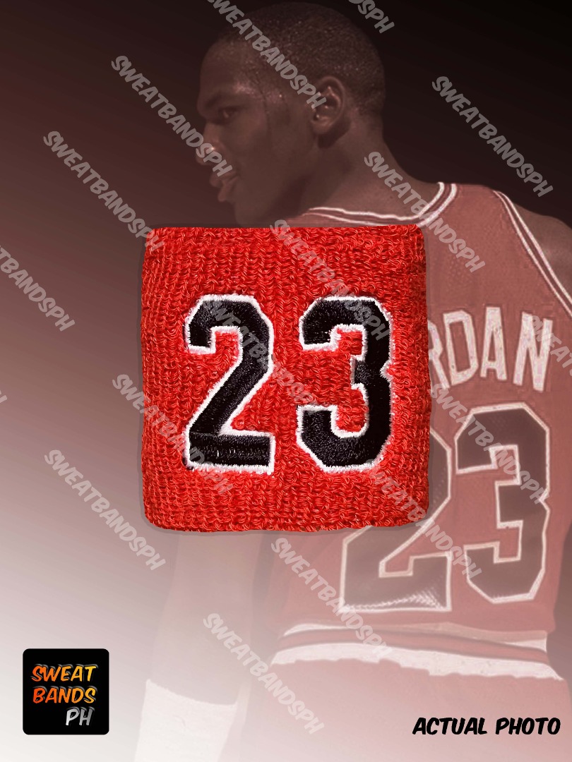Michael Jordan Red Armband, Sports Equipment, Other Sports Equipment ...