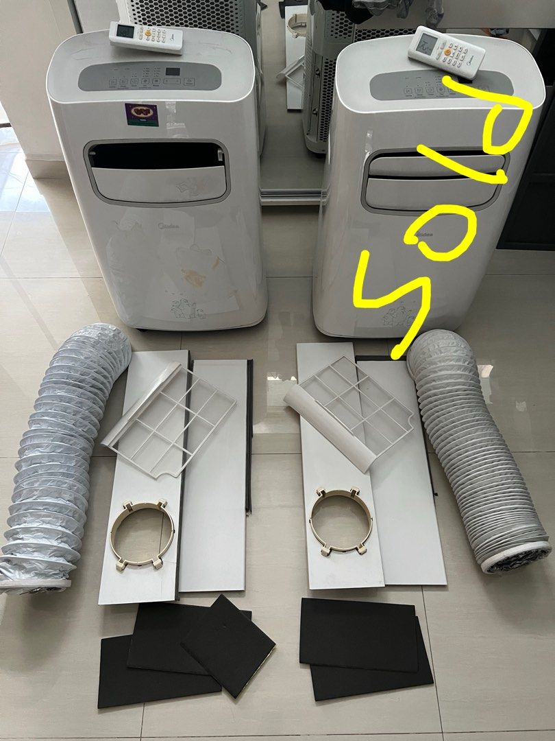 Midea portable aircon complete set, TV & Home Appliances, Air ...