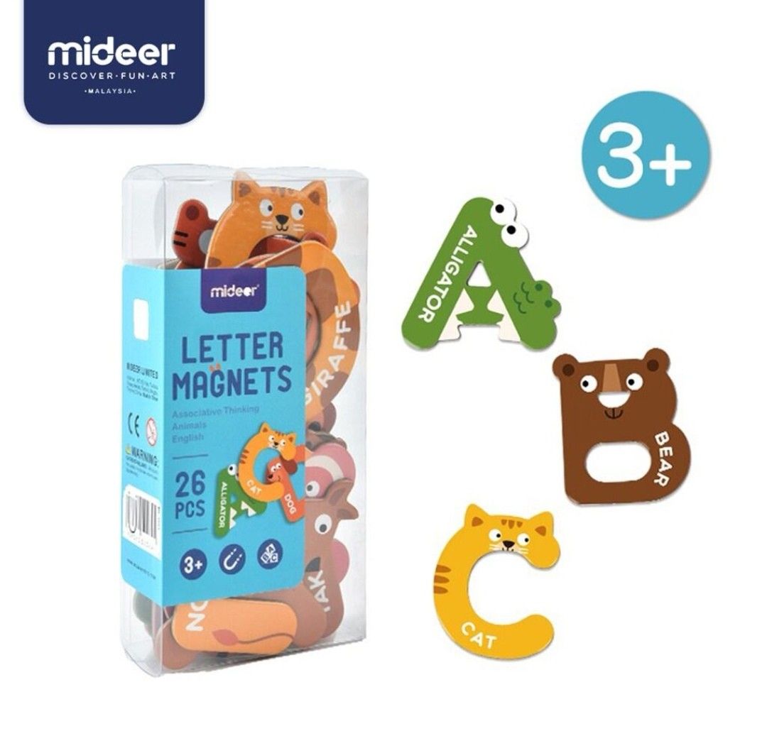 Mideer Animals Alphabet Letter Magnetic toy, Hobbies & Toys, Toys ...