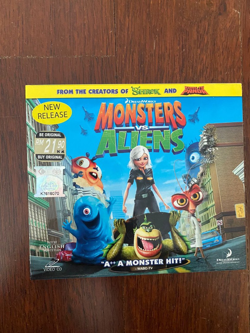 Monsters VS Aliens original VCD, Hobbies & Toys, Music & Media, CDs ...
