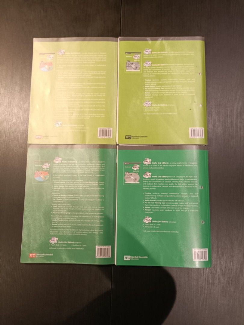 MY PALS ARE HERE MATH'S 3RD EDITION PUPIL'S BOOK WORKBOOK 3A 3B ...