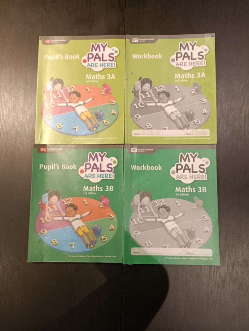 MY PALS ARE HERE MATH'S 3RD EDITION PUPIL'S BOOK WORKBOOK 3A 3B ...