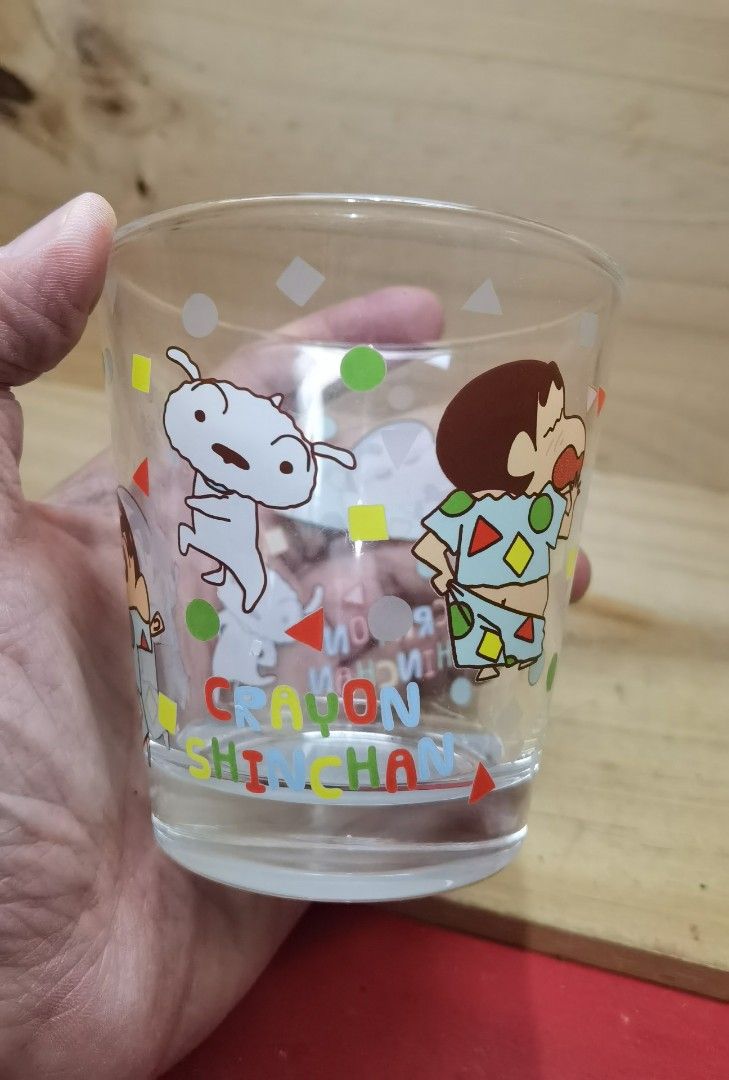 Original Crayon Shinchan Glass collection, Furniture & Home Living ...