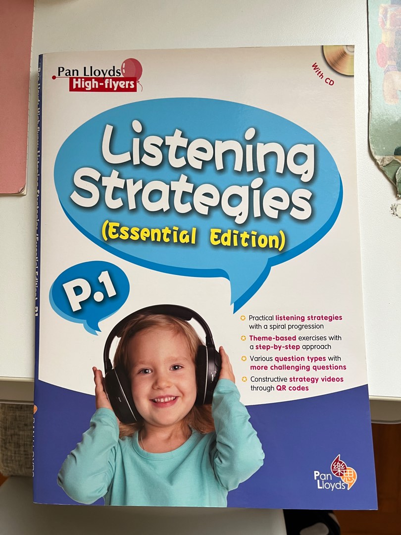 [全新]小一英文聆聽練習P1. Listening Ex, 興趣及遊戲, 書本 & 文具, 教科書 - Carousell