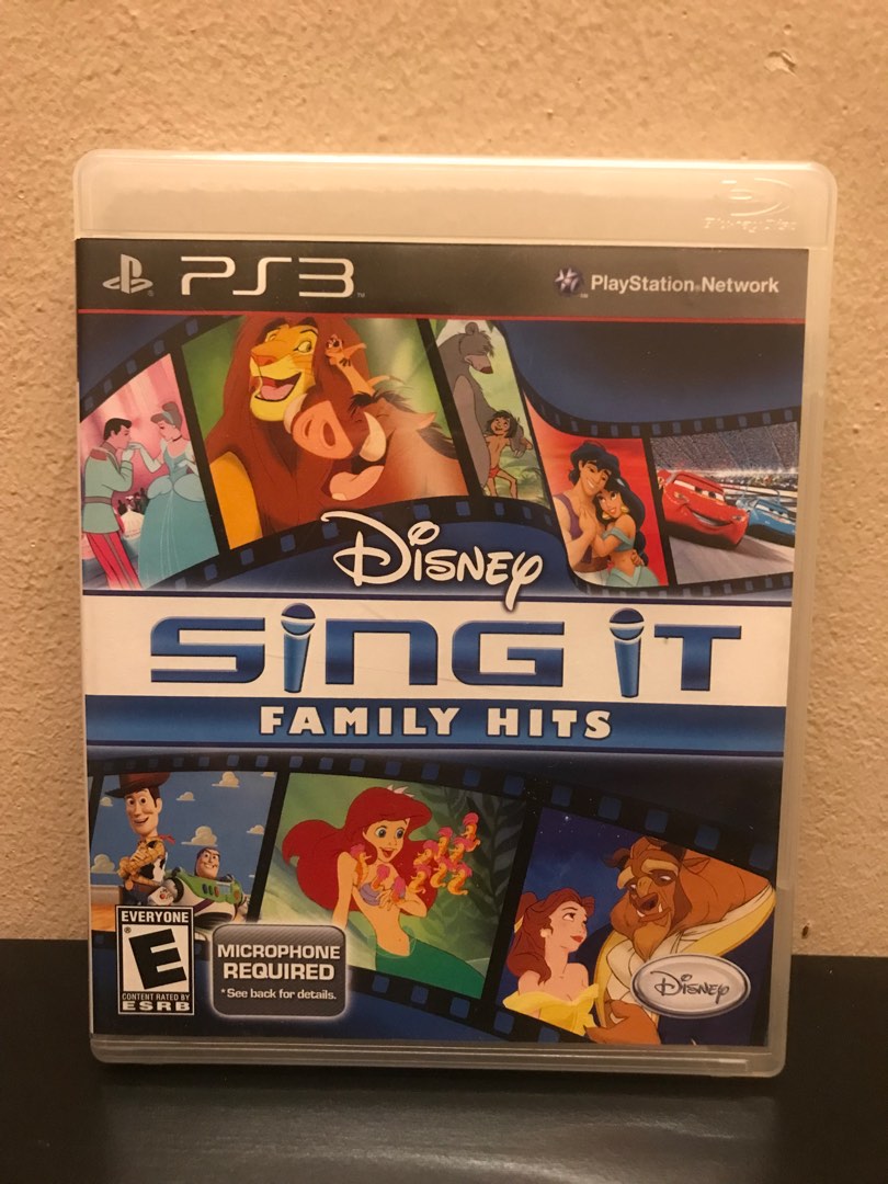 Ps3 Game Disney Sing It Family Hits, Video Gaming, Video Games ...
