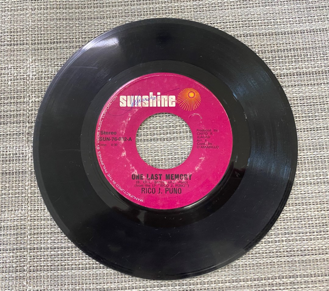 RICO J. PUNO - ONE BY ONE / ONE LAST MEMORY - OPM Original Music ...