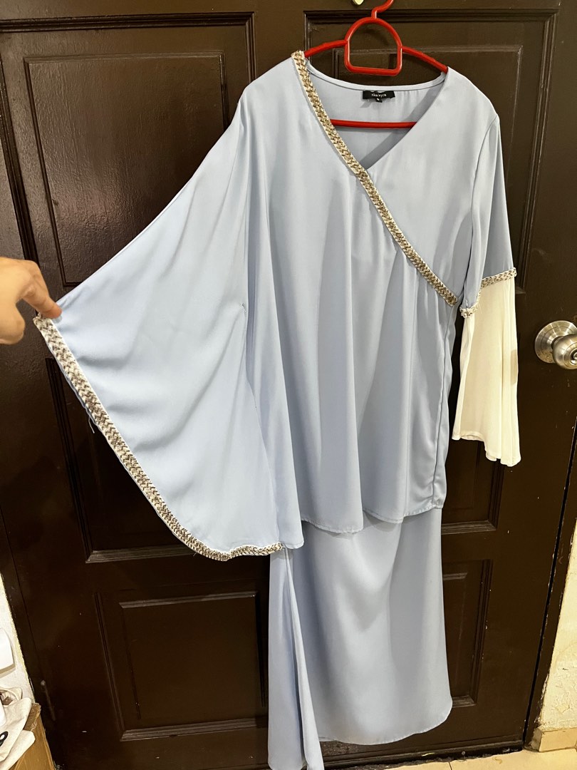 Rika Kyra Baby Blue Sets, Women's Fashion, Dresses & Sets, Traditional ...