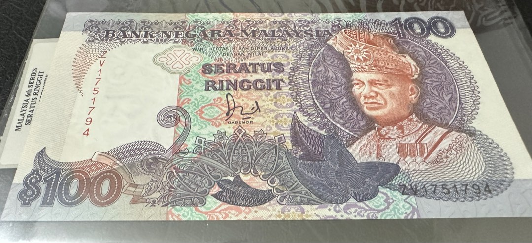 RM 100 ringgit Banknote, Hobbies & Toys, Collectibles & Memorabilia ...