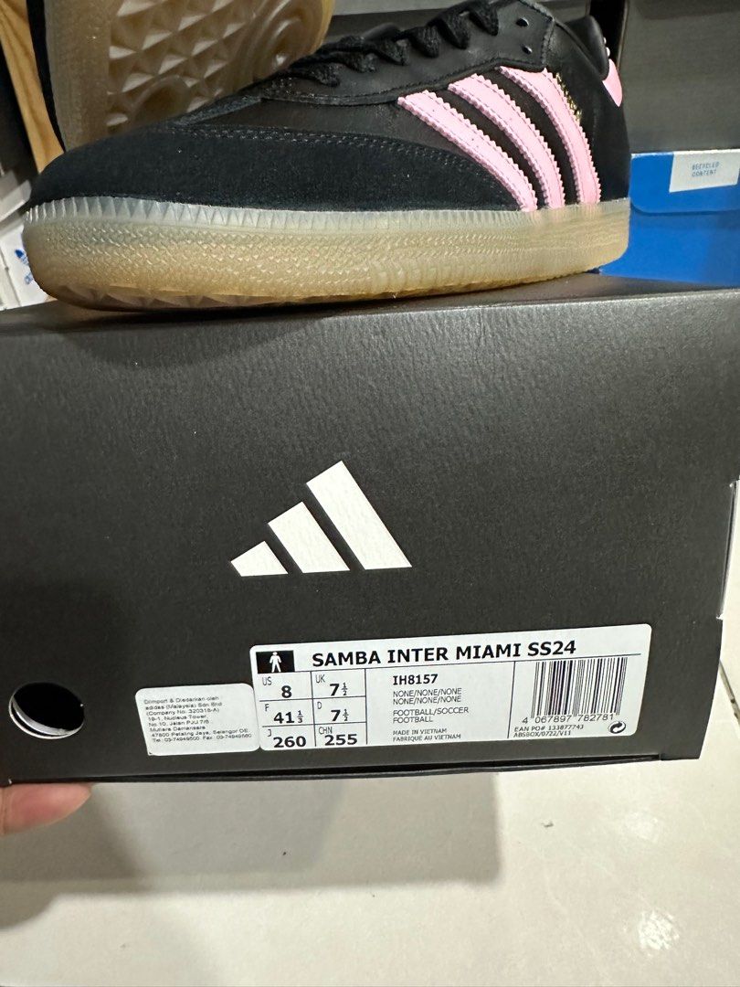 Samba Messi x Inter Miami, Men's Fashion, Footwear, Sneakers on Carousell